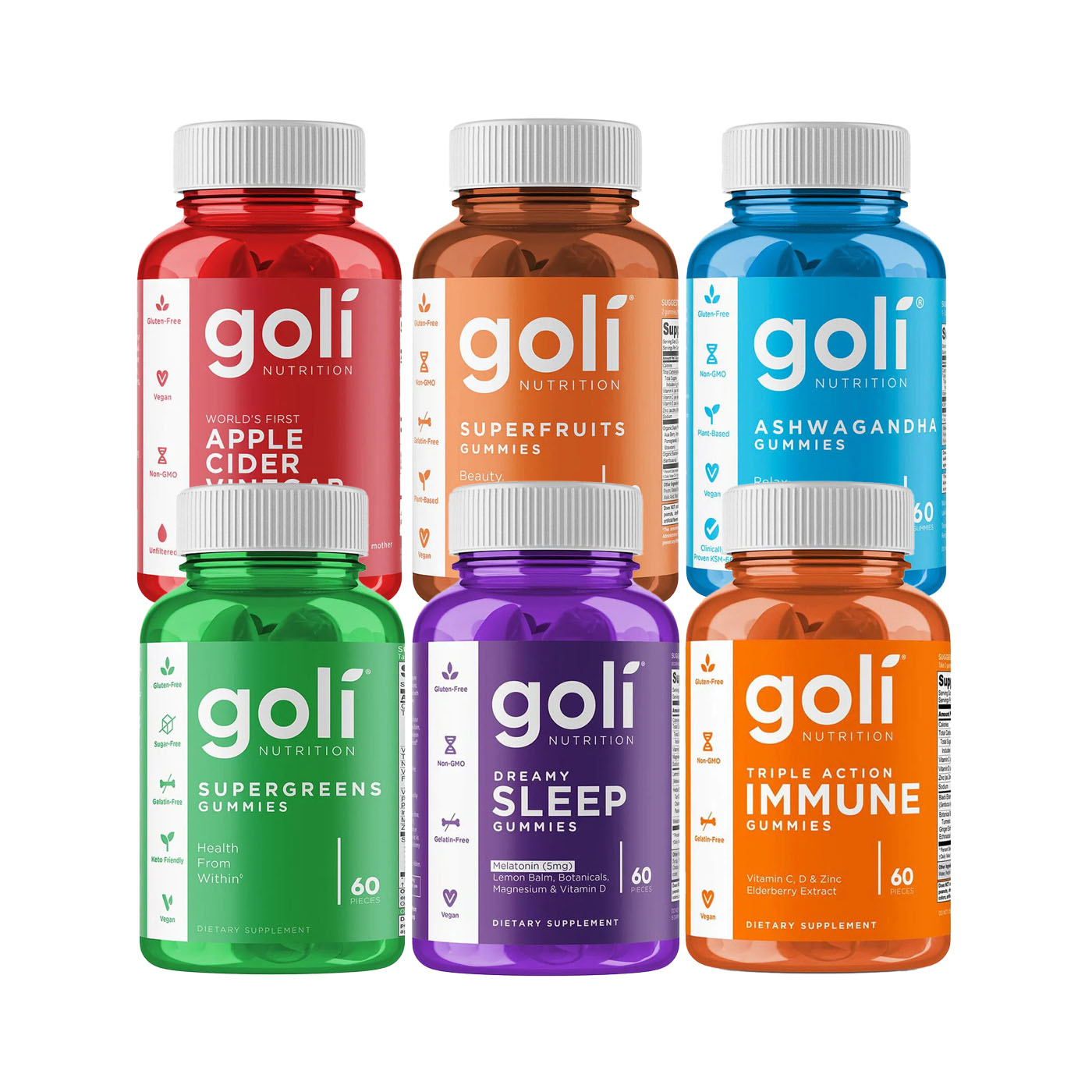 Goli® Gummies Mixed Bundle (6 Pack) - ACV, Sleep & More – Pharmalynk ...