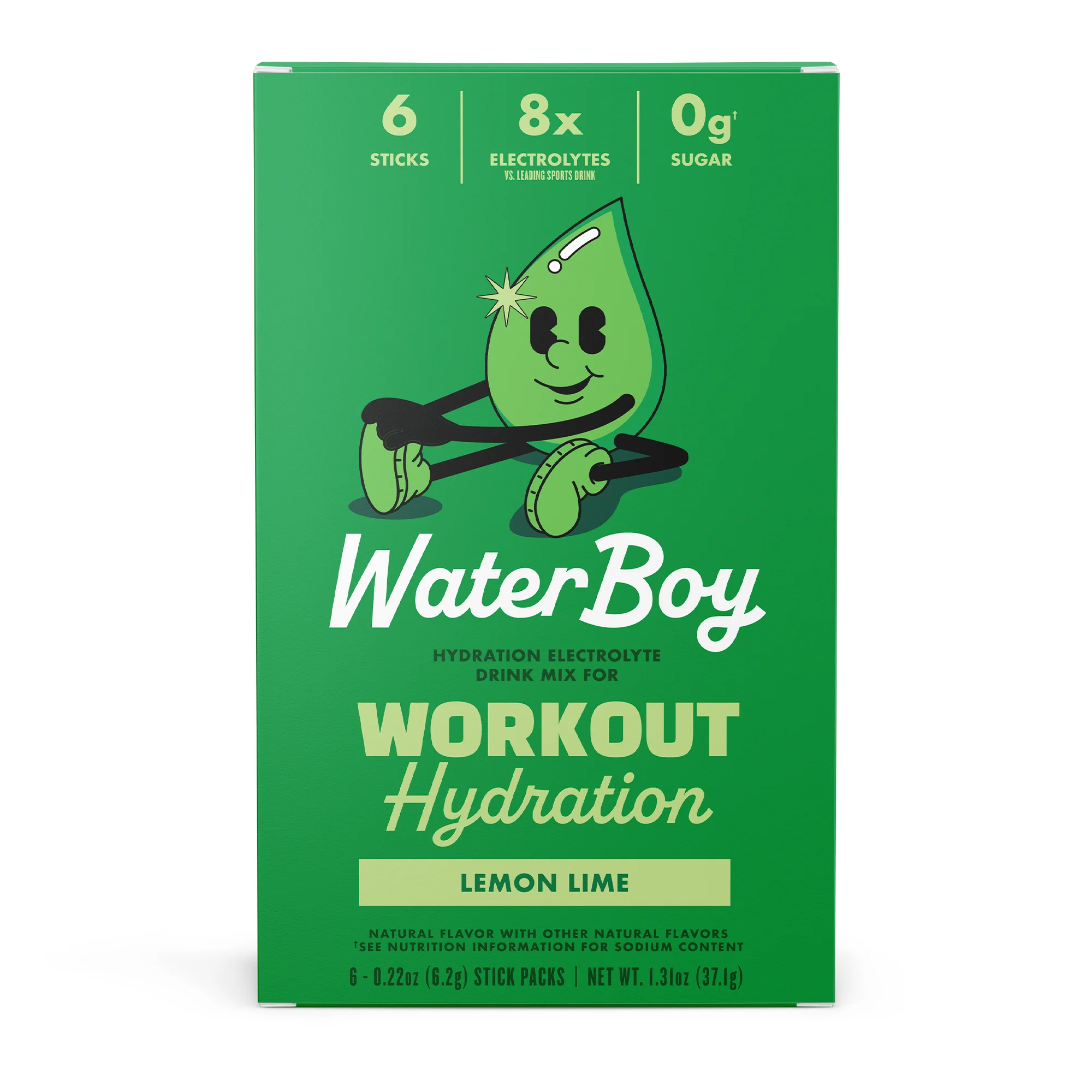 Waterboy Lemon Lime Workout Hydration Mix (10 Sticks) – Pharmalynk ...