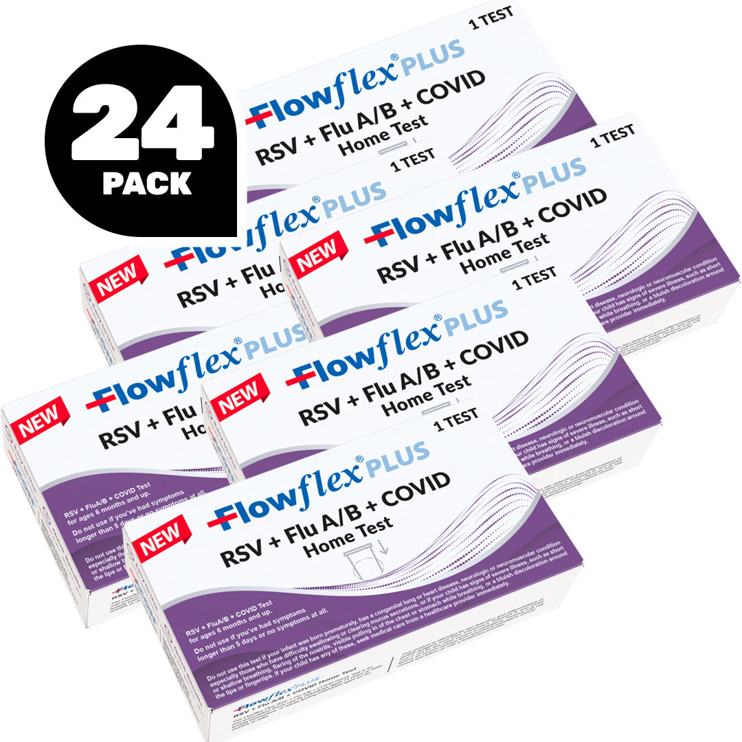 Flowflex® PLUS 4-in-1 RSV + Flu A/B + COVID Home Test - HSA/FSA ...
